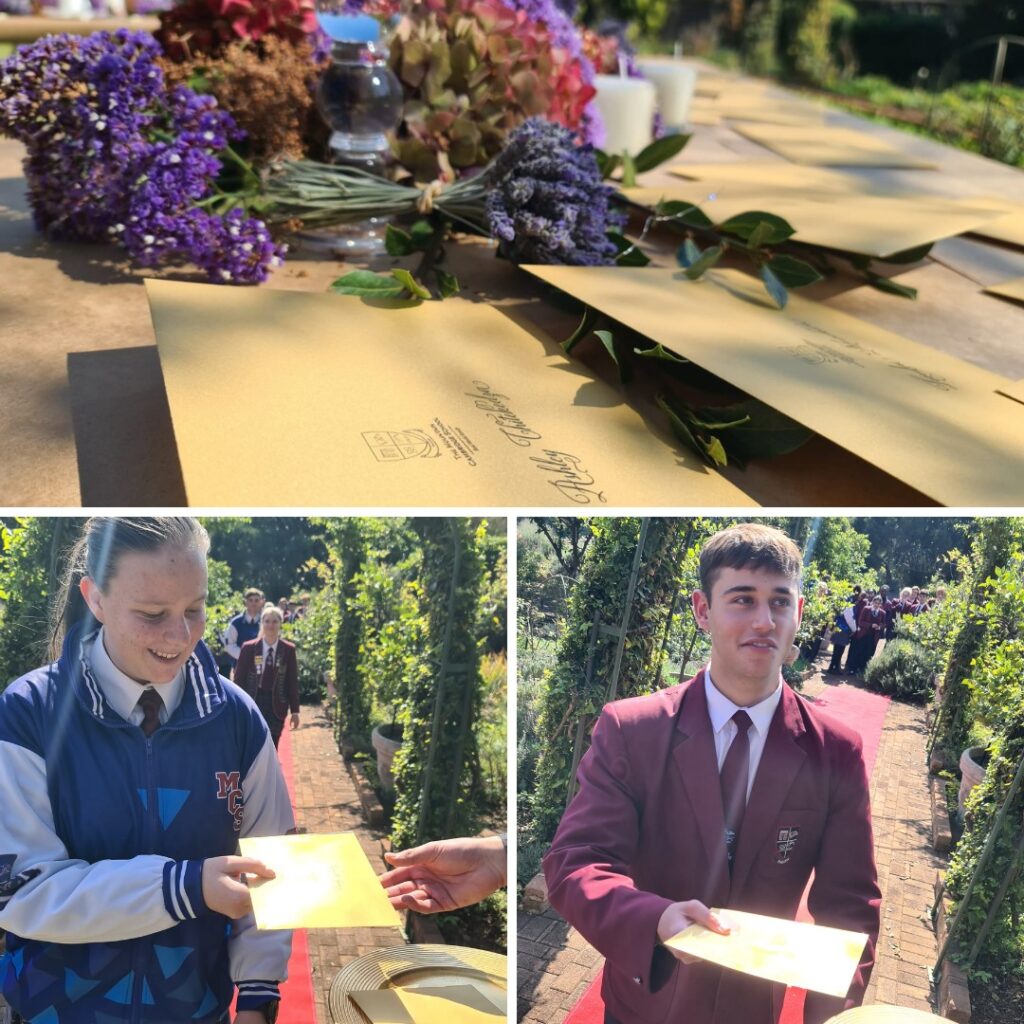 MCS matric dance invitation ceremony at Margaret Roberts Herbal Centre